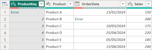 Table.SelectRowsWithErrors - Table Function | Power Query M